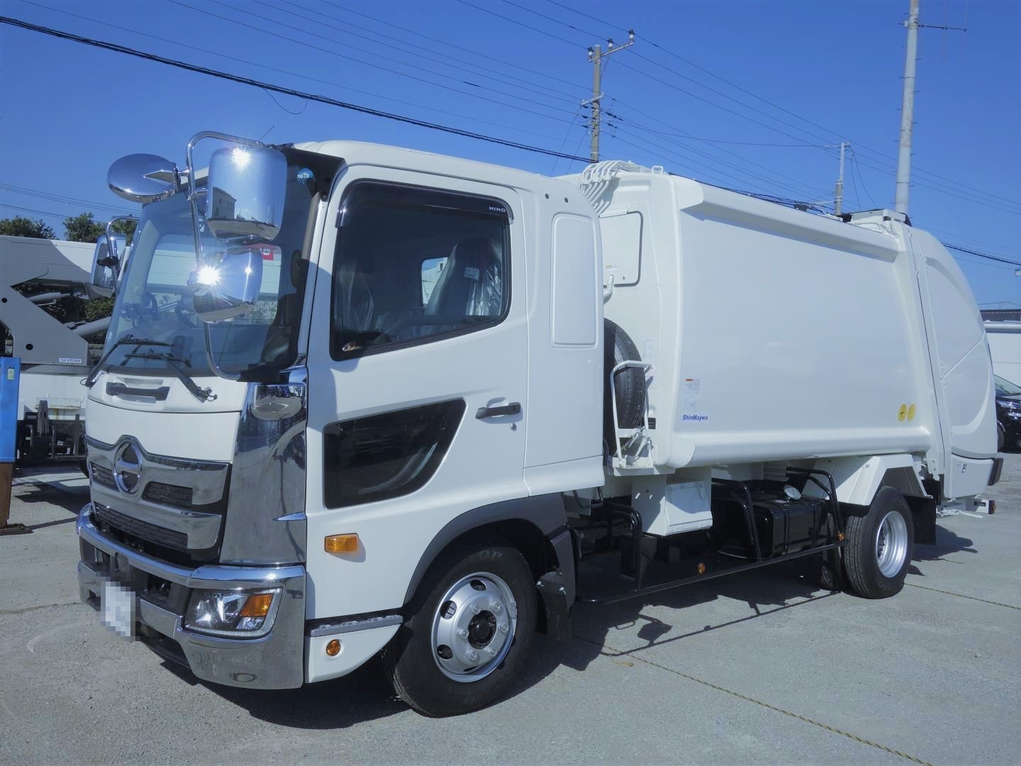 4 ton 8.7㎥ press type garbage truck (Hino R1) new old car - ZMC JAPAN