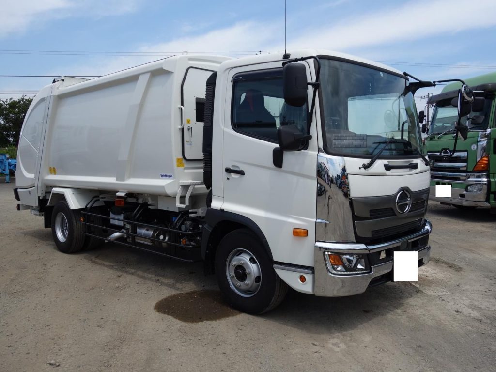 Increased ton 10.2 m3 Press-type garbage truck (R1 Hino) New old ...
